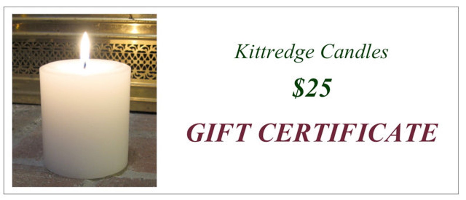 25 Dollar Gift Certificate - Etsy