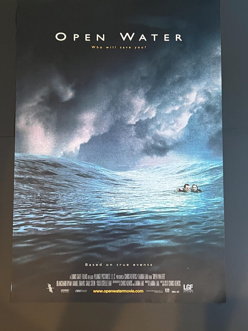 Original 2004 open Water Movie Poster Authentic Lions Gate Films ...