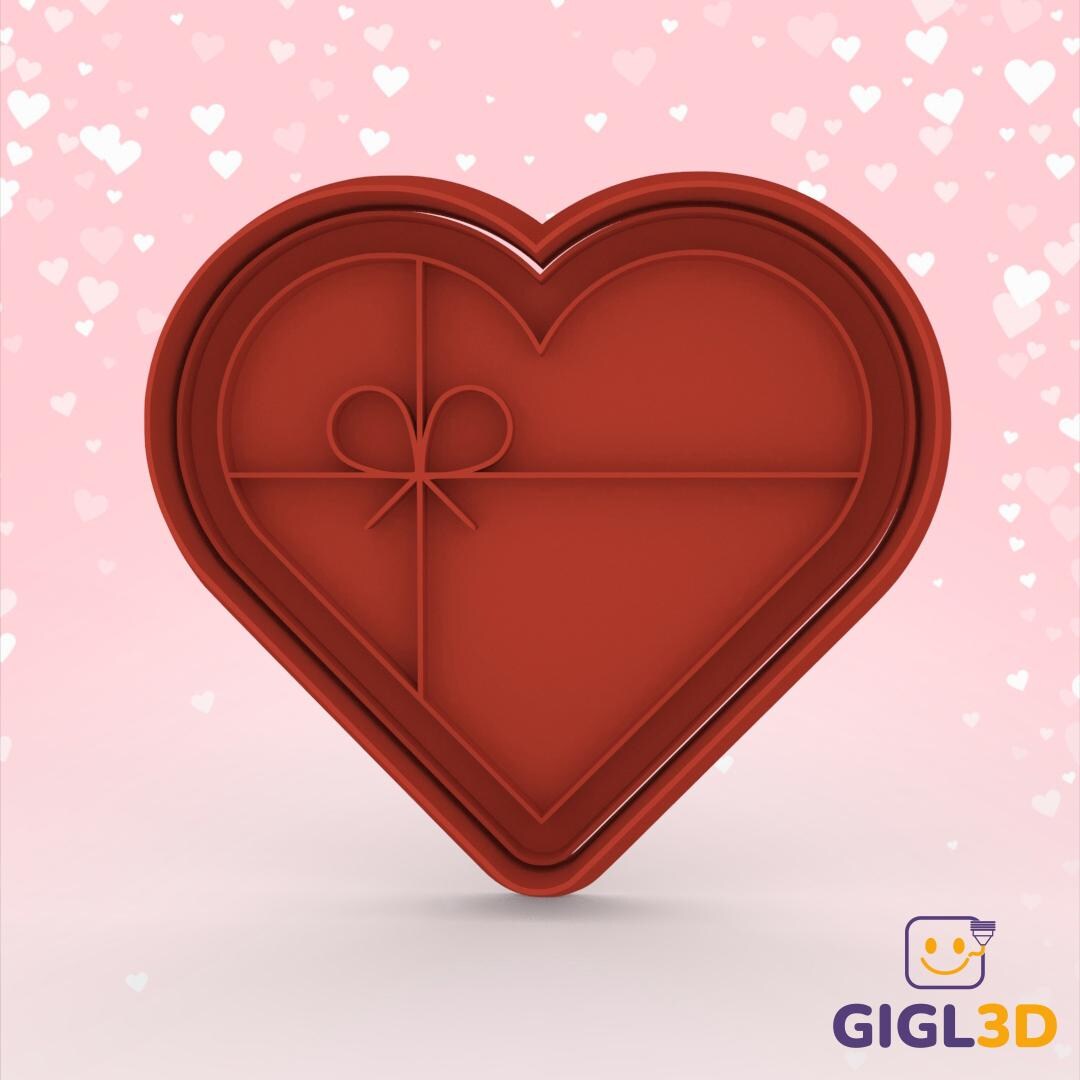 Valentine Cookie Cutters STL – Pack 4 | Baking Set | 5 STL Files - Etsy