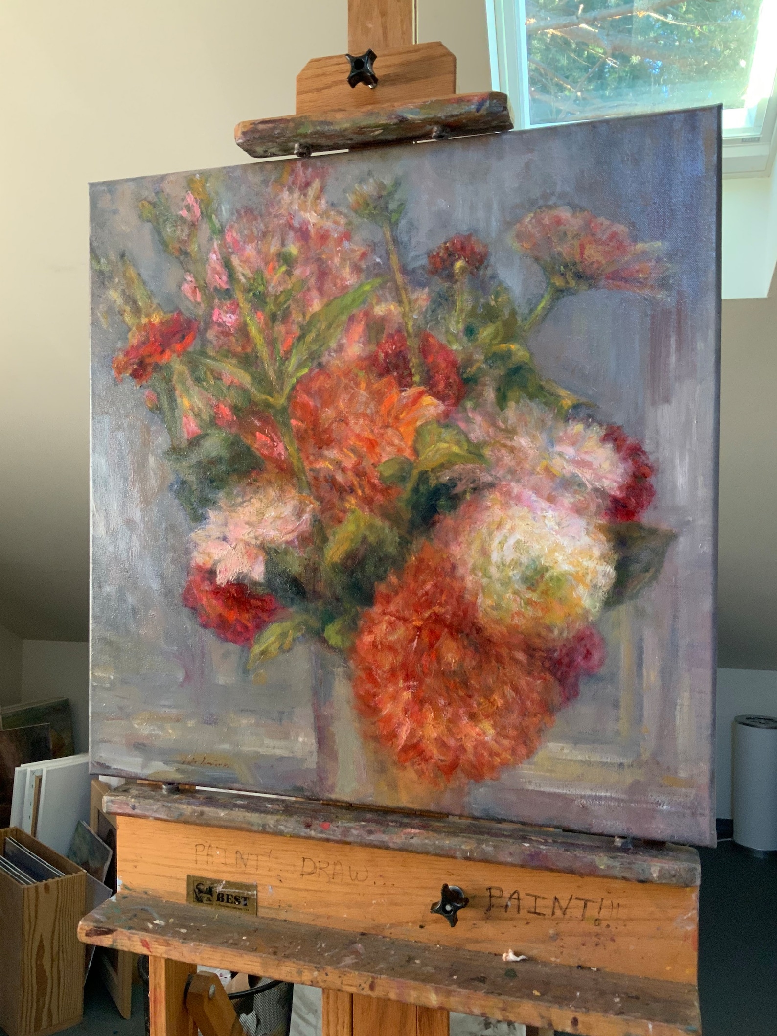 Painted Bouquet, Oil Painting, Canvas, Original Custom Artwork ...
