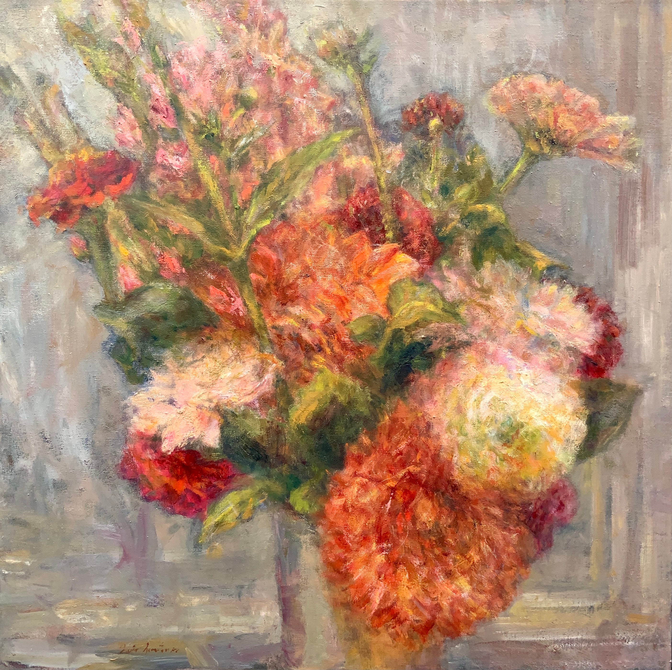 Painted Bouquet, Oil Painting, Canvas, Original Custom Artwork ...