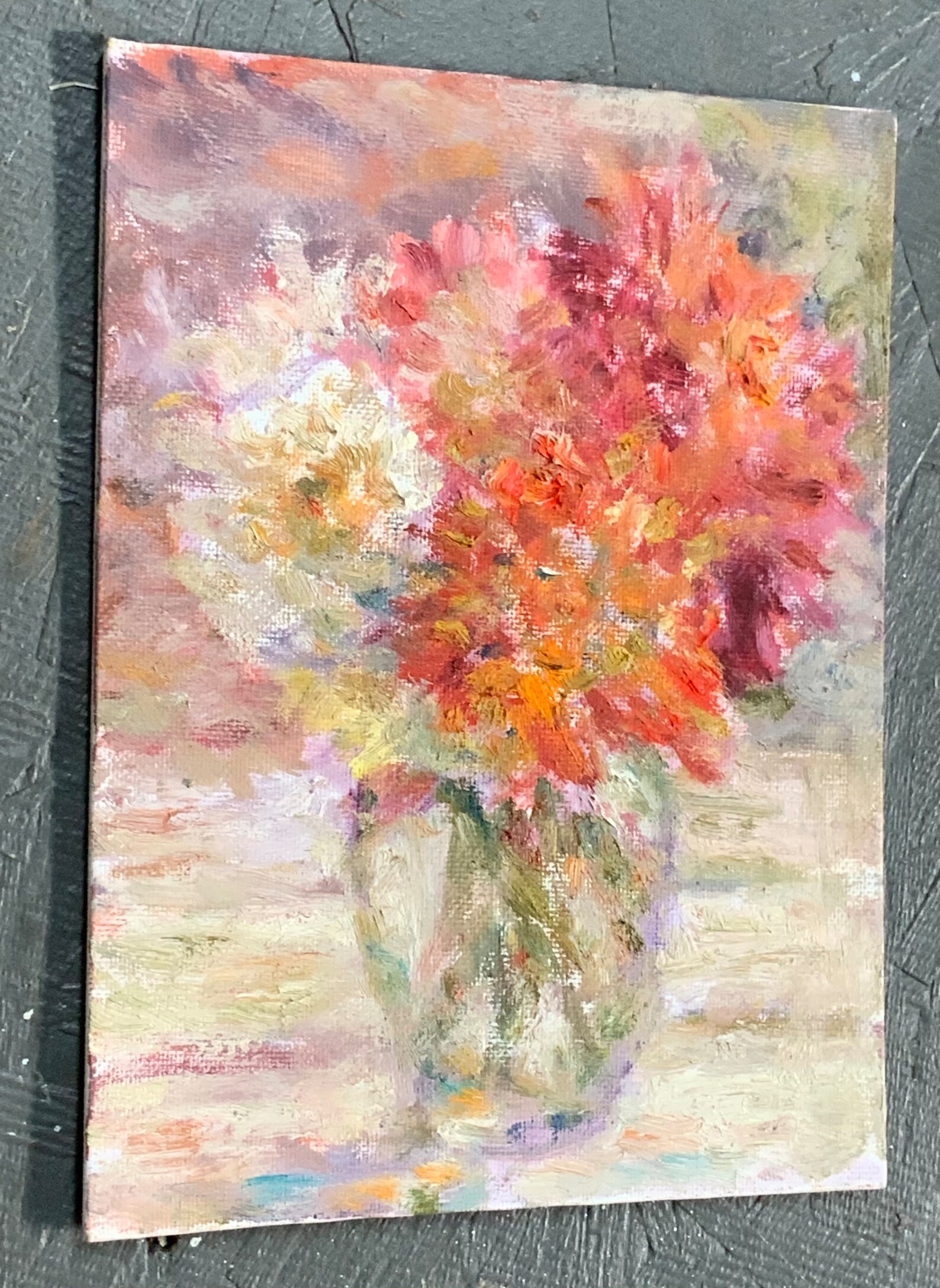Painted Bouquet, Oil Painting, Canvas, Original Custom Artwork ...