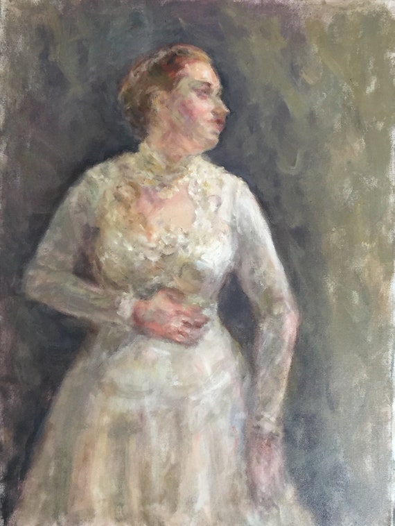 Steeling Herself Original or Custom Oil Painting - Etsy