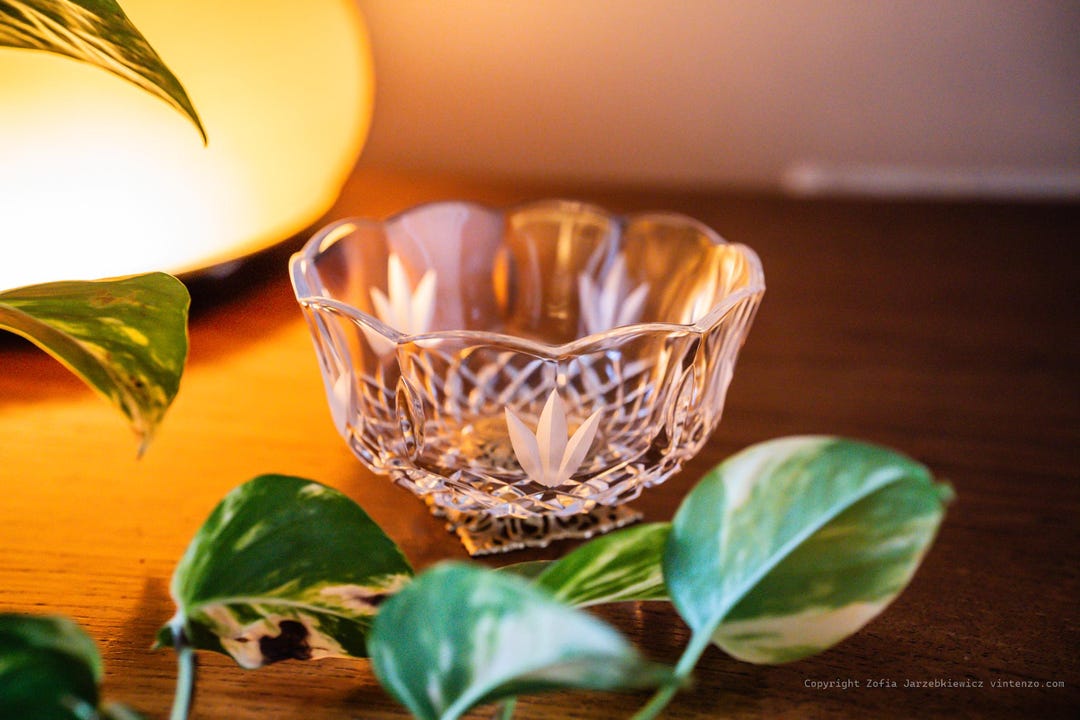 Killarney Crystal Gold Plated Small Bowl - Etsy