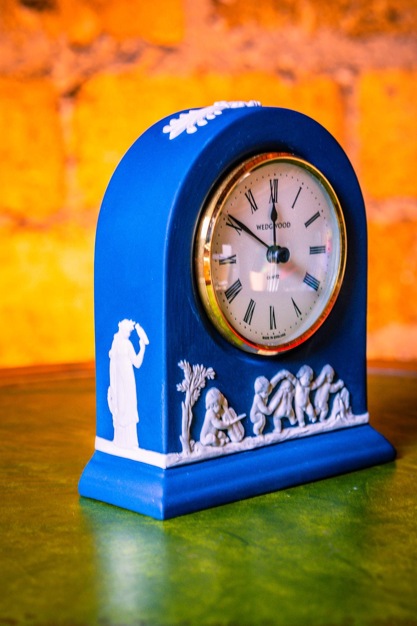 Wedgwood Cobalt Blue Jasperware Desk Clock - Etsy
