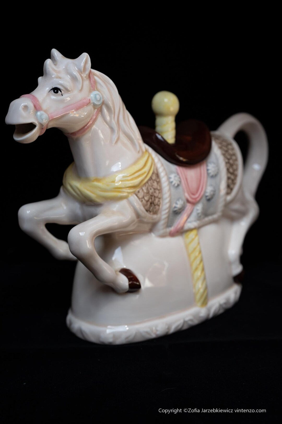 Vintage Carousel Horse Teapot by Heritage Mint - Etsy