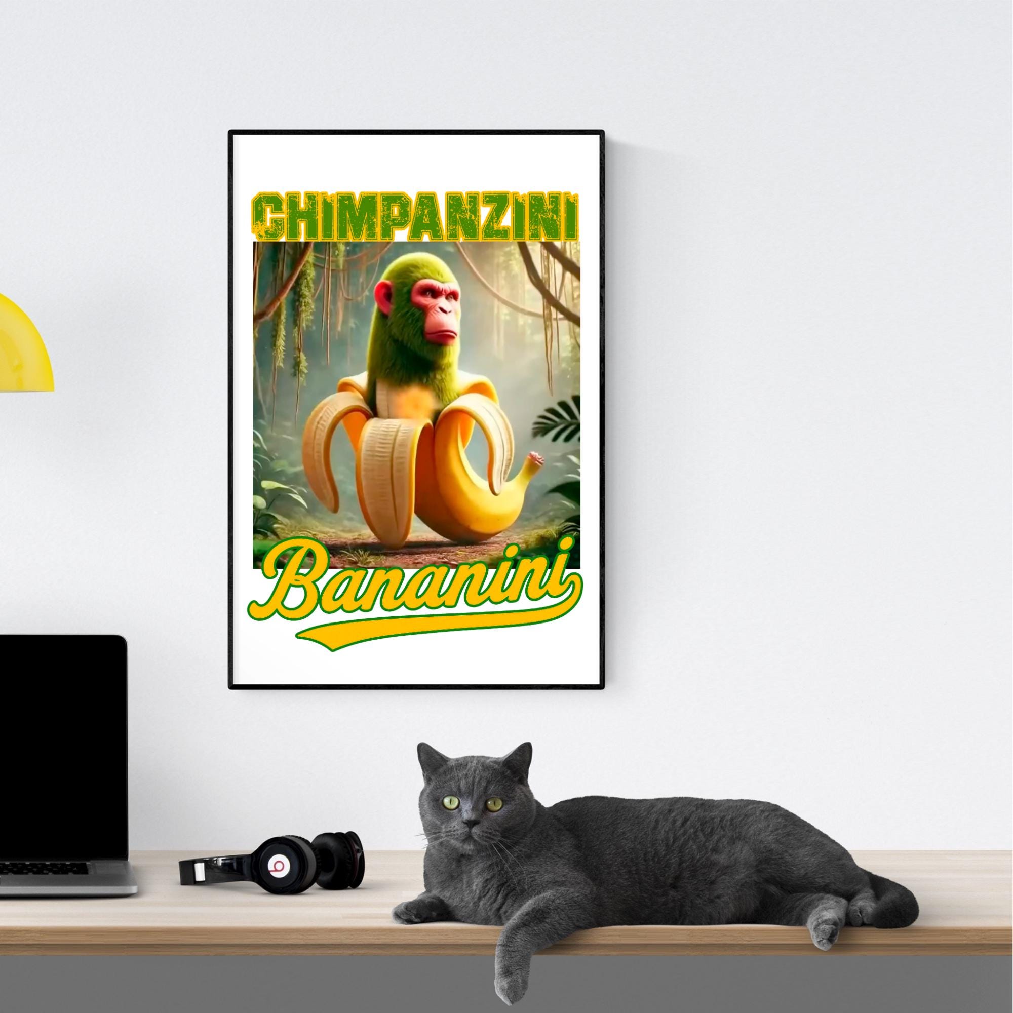 Chimpanzini Bananini PNG | Italian Brainrot Clipart | Meme Art ...