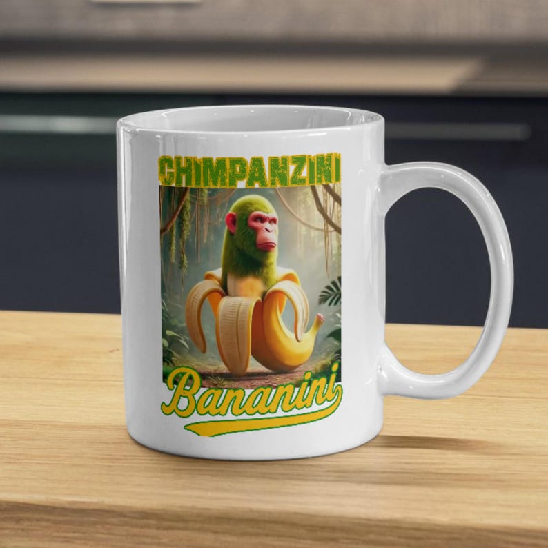 Chimpanzini Bananini PNG | Italian Brainrot Clipart | Meme Art Sublimation | Banana Monkey Viral ...
