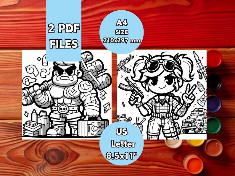 30 UNIQUE Coloring Pages for Kids – Gaming & Fantasy Themes! Instant ...