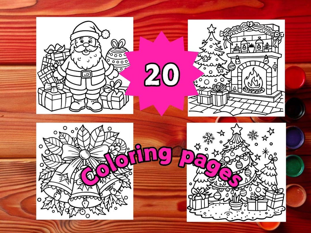 20 Easy Christmas Coloring Pages for Kids All Ages Cute Christmas ...