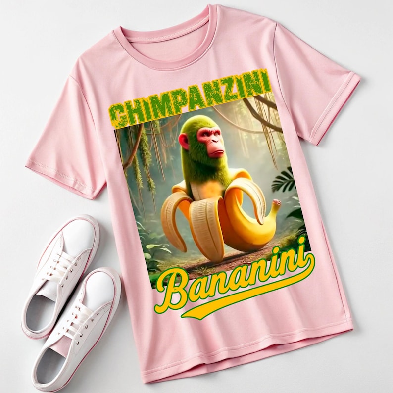 Chimpanzini Bananini PNG | Italian Brainrot Clipart | Meme Art Sublimation | Banana Monkey Viral ...