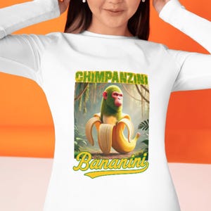 Chimpanzini Bananini PNG | Italian Brainrot Clipart | Meme Art Sublimation | Banana Monkey Viral ...