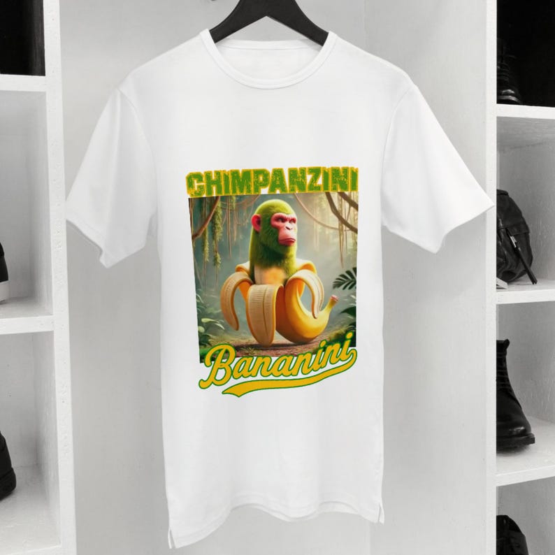 Chimpanzini Bananini PNG | Italian Brainrot Clipart | Meme Art Sublimation | Banana Monkey Viral ...