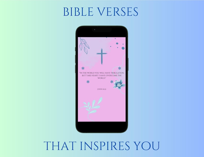 Bible Verse Wallpaper, Bible Wallpaper, 5 Pack, Christian Phone ...