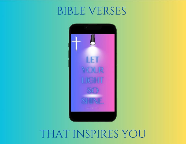 Bible Verse Wallpaper, Bible Wallpaper, 5 Pack, Christian Phone ...