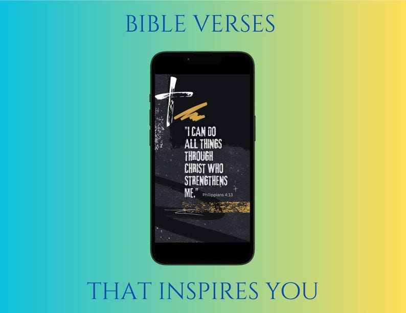 Bible Verse Wallpaper, Bible Wallpaper, 5 Pack, Christian Phone ...