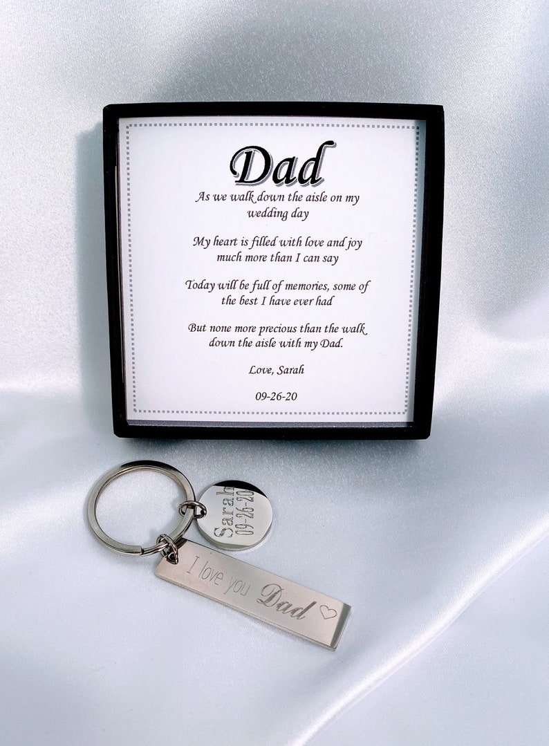 Personalized Father of the Bride Keychain, Wedding Day Gift - Etsy
