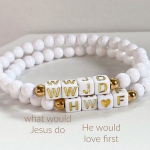 WWJD Bracelet, HWLF Bracelet, What Would Jesus Do Bracelet, He Would ...
