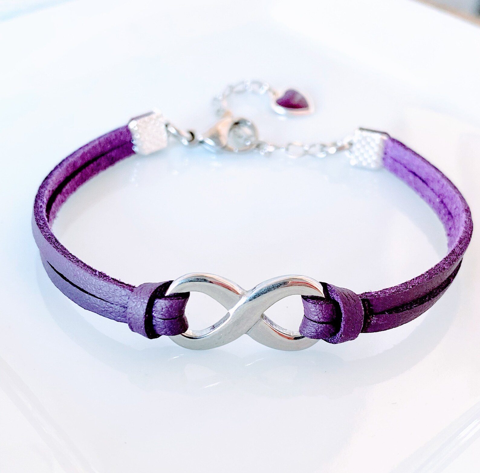 Infinity Bracelet Leather Infinity Bracelet Friendship - Etsy