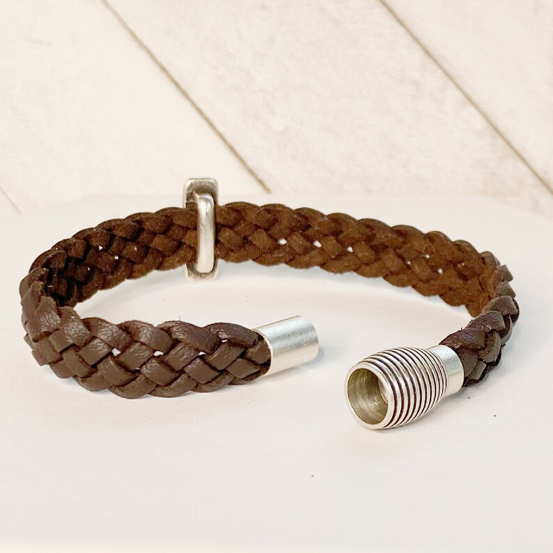 Braided Leather Cross Bracelet, Religious Christian Jewelry - Etsy
