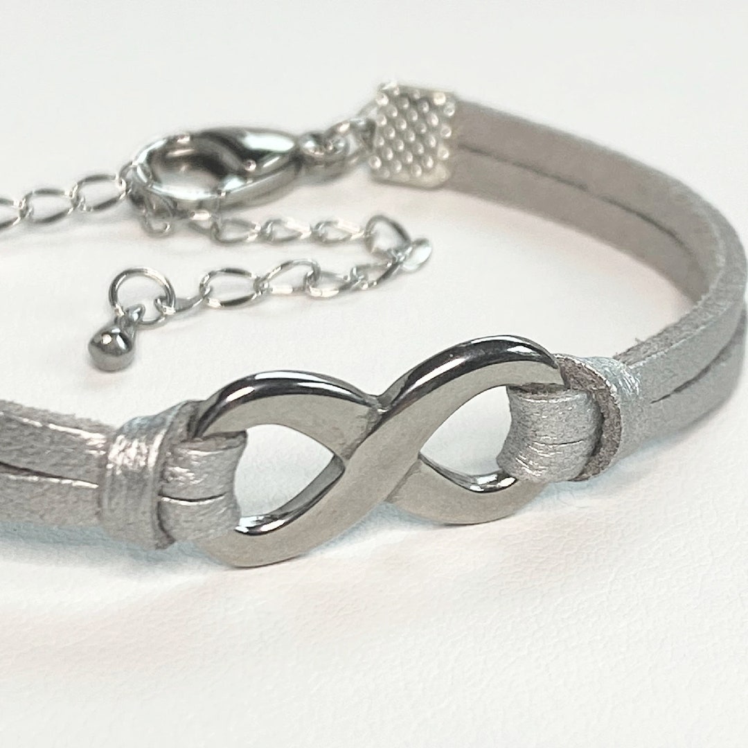 Infinity Bracelet, Leather Infinity Bracelet, Friendship Bracelet ...