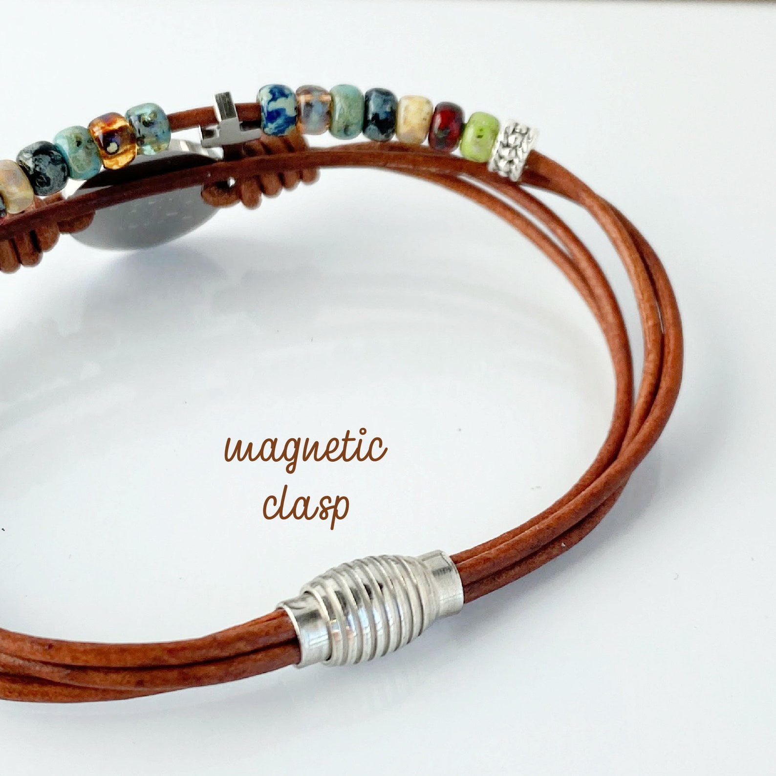 WWJD Leather Cross Bracelet Confirmation Gift Leather - Etsy
