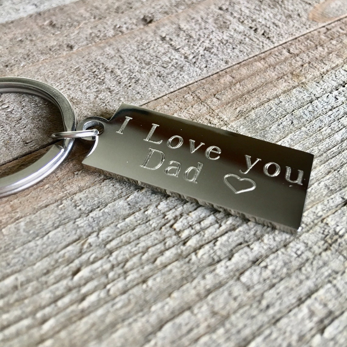 I Love You Keychain Dad Key Chain Gift Idea Fathers Day - Etsy