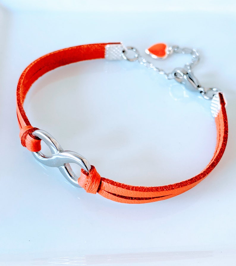 Infinity Bracelet Leather Infinity Bracelet Friendship - Etsy