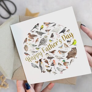 Father's Day Card With Birds - Etsy UK