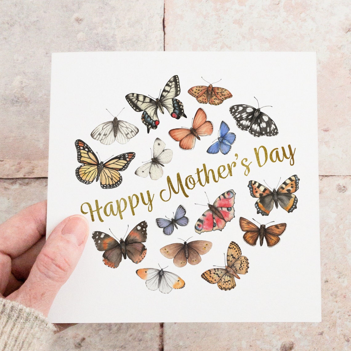 Mother's Day Butterfly Card - Etsy