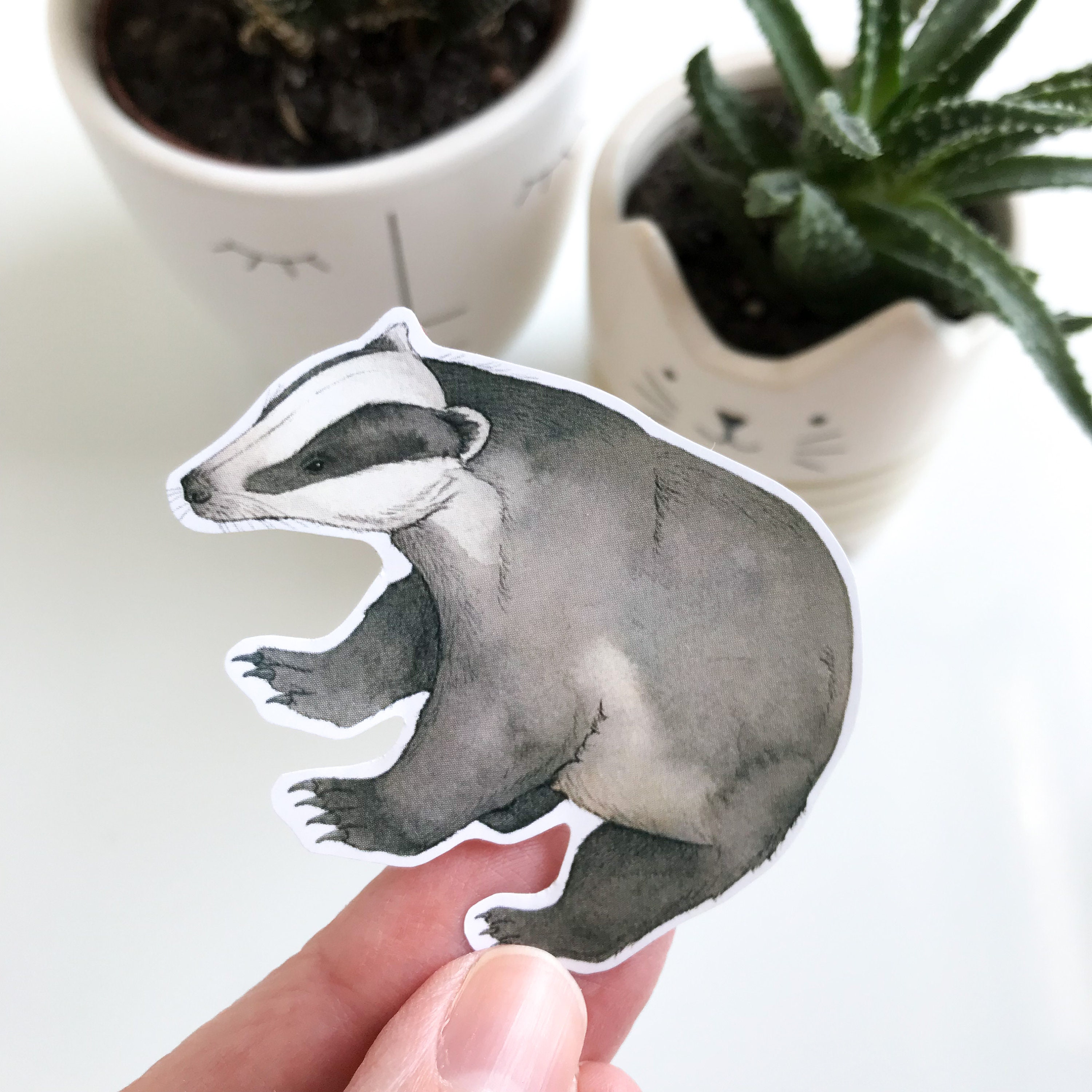 British mammals animal sticker set | Etsy