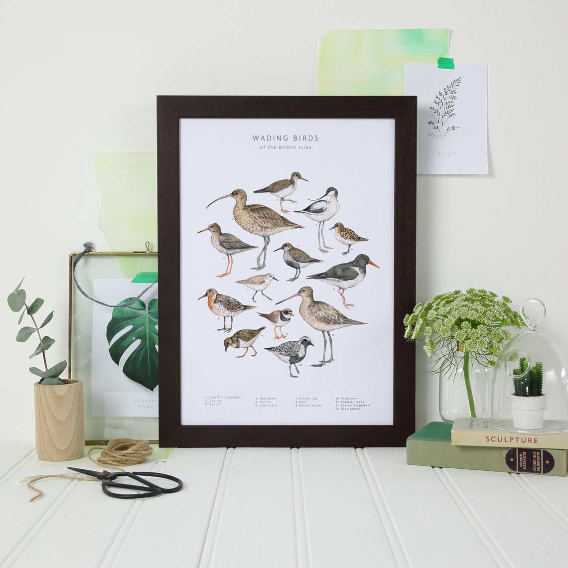Wading Bird Watercolour Print Bird Wall Art - Etsy