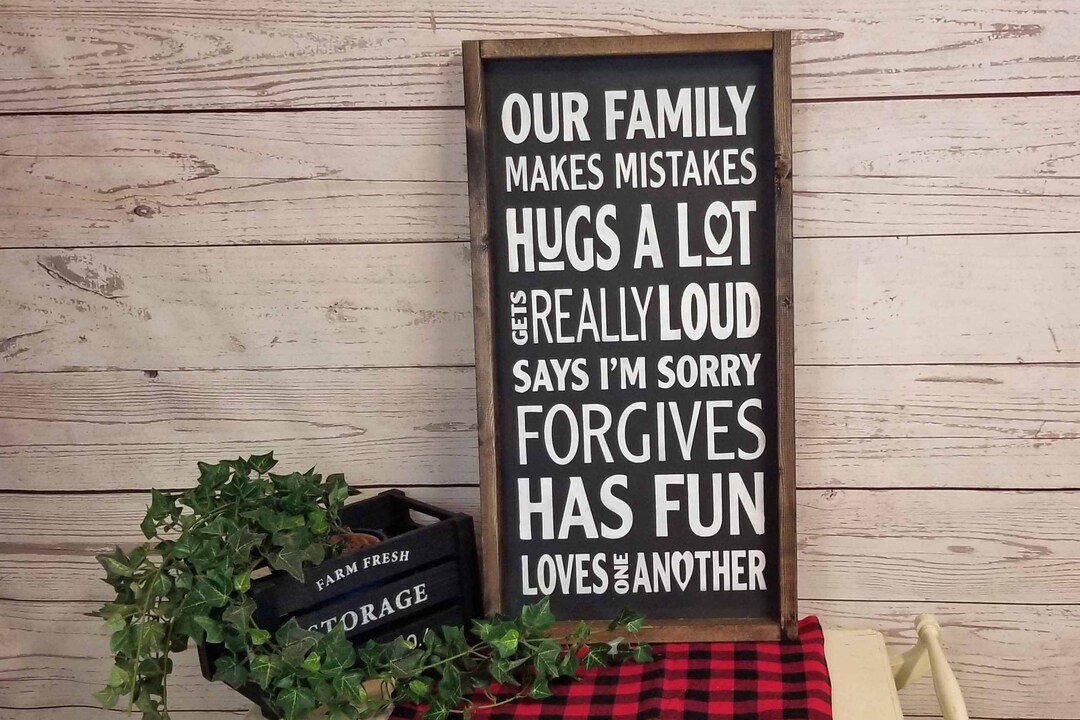 Our Family Wood Sign - Etsy
