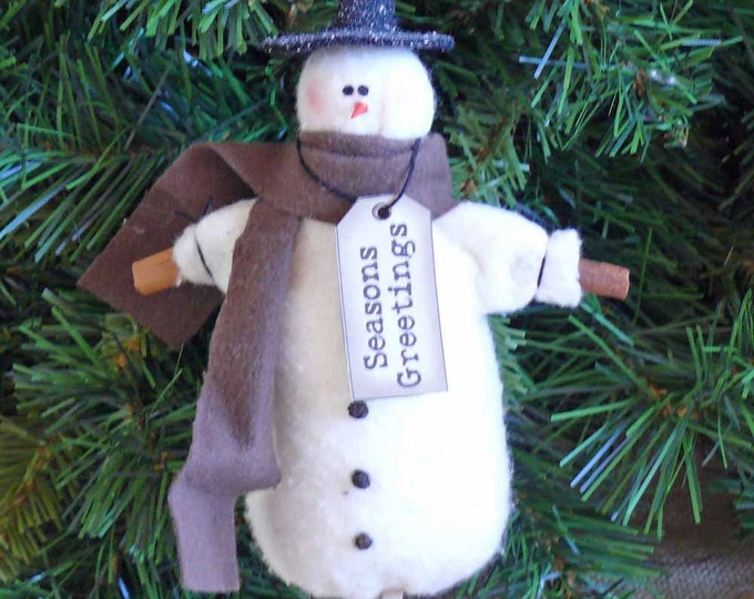 Snowman Handmade Christmas Ornament - Etsy