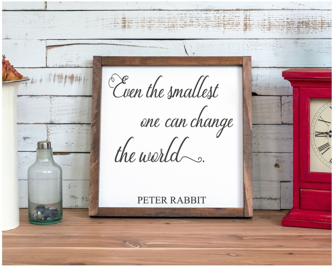 Peter Rabbit Quote - Etsy