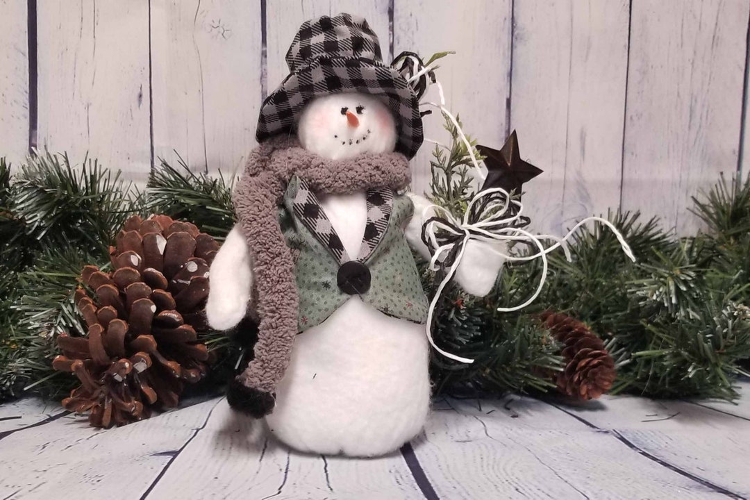 Phillip Classy Fabric Snowman for Winter - Etsy