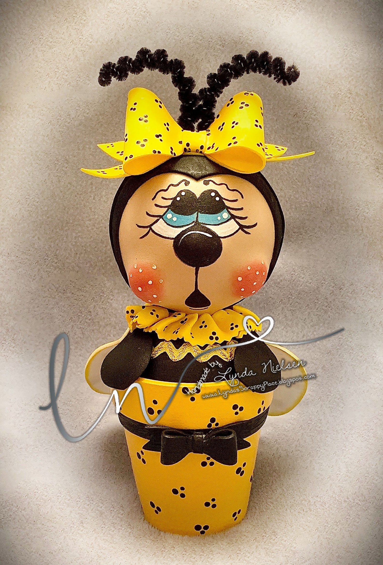 Clay Pots Dolls and Decor Bumblebee Ladybug GIFT | Etsy