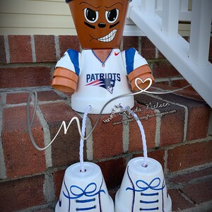 Clay Pot FOOTBALL TEAM PLAYER, Customized Clay Pots, Hand Painted Terra ...