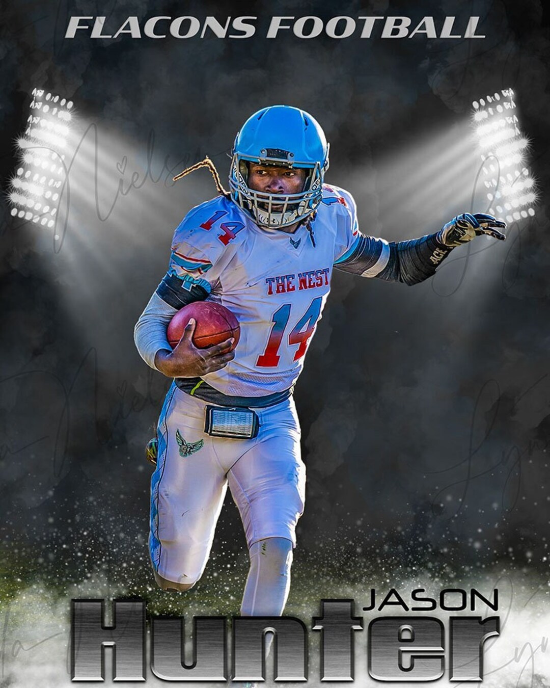 Stadium Run, Football Field Template, Sports Background, Digital Sports ...