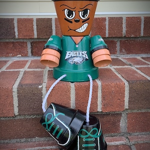 Clay Pot FOOTBALL TEAM PLAYER, Customized Clay Pots, Hand Painted Terra ...