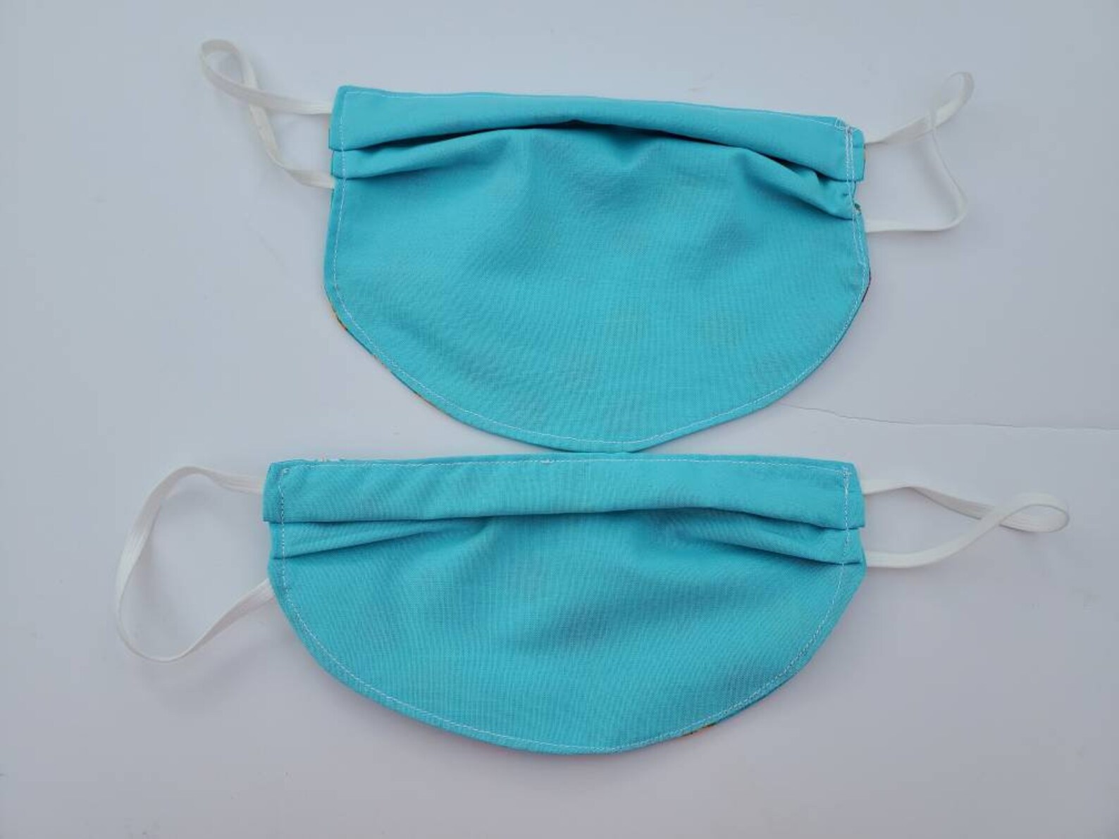 Open bottom light blue with flowers and solid blue back 2 | Etsy