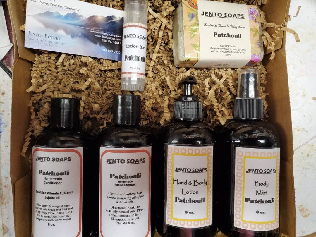 Patchouli Gift Set #2, Patchouli Shampoo and Conditioner, Patchouli ...