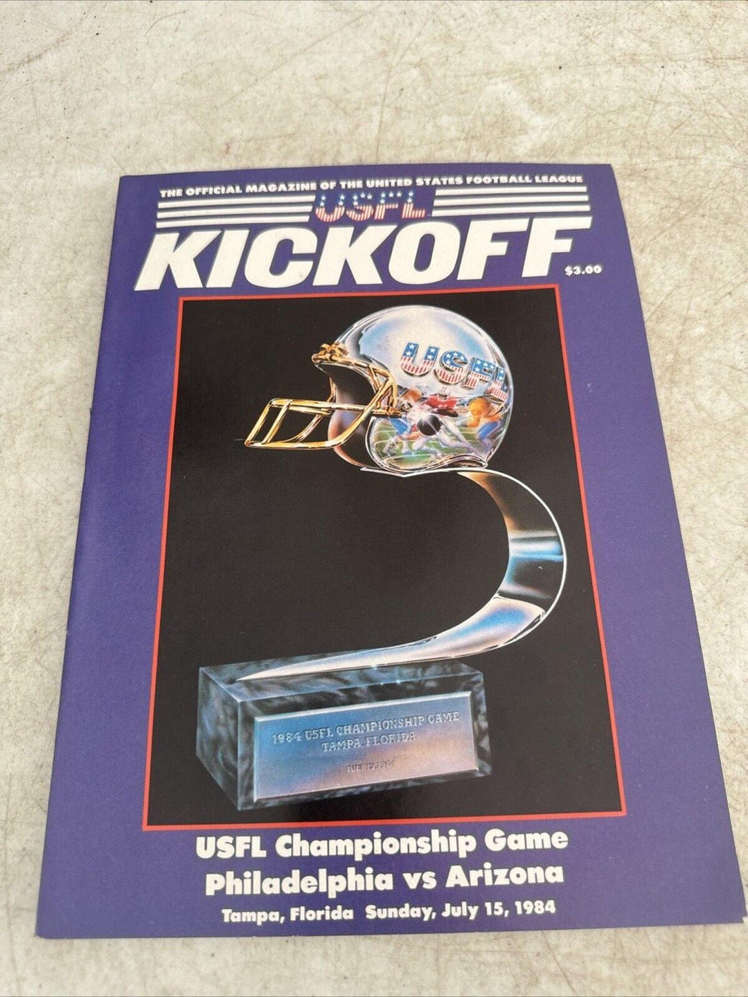 1984 USFL Championship Game Program Philadelphia Stars Vs Arizona ...