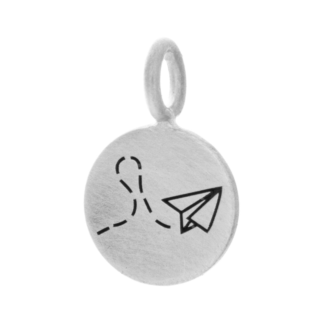 Paper Plane Charm, Mother of Boys Gift, Paper Airplane Charm ...