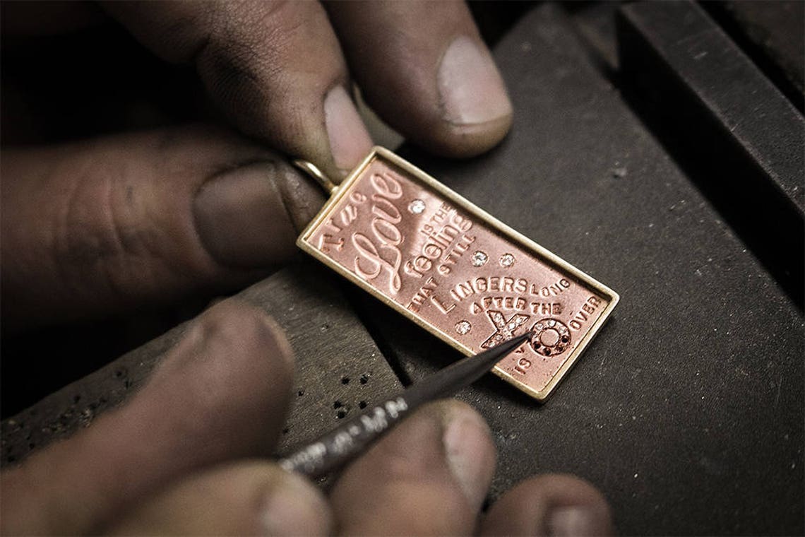 Luxury Personalized Gift for Her Gold Rectangle Pendant | Etsy