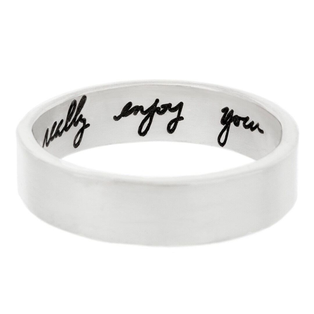 Engraved Ring Etsy, Engraved Rings for Women, Engraved Sterling Silver ...