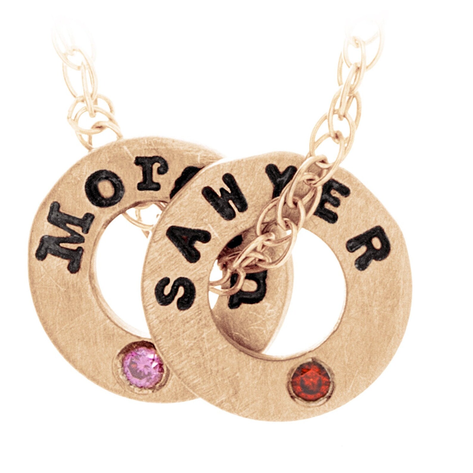 October Birthday Gift 14 Karat Personalized Petite Gold Open - Etsy