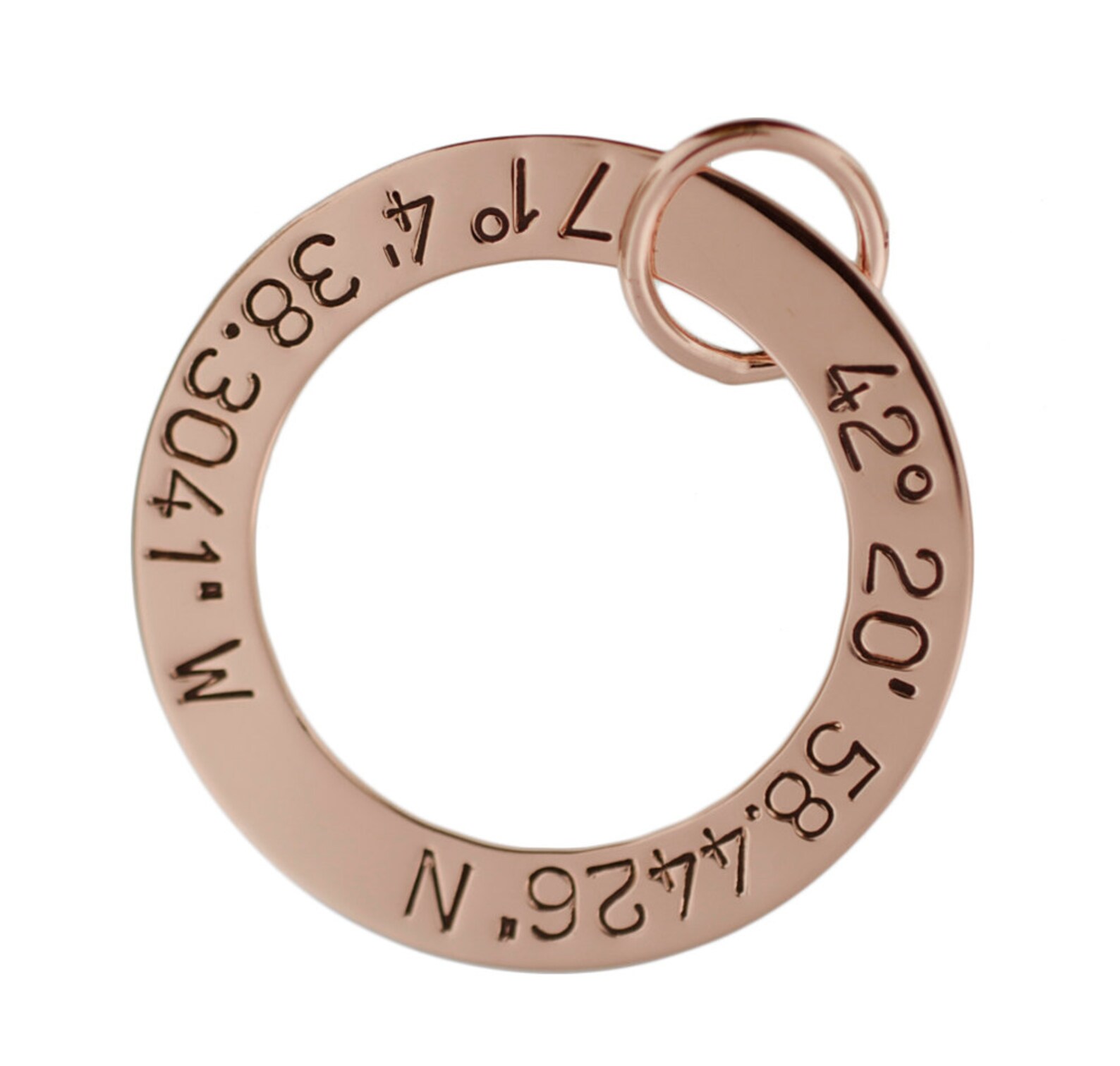 Personalized Gold Nameplate Washer Open Circle Charm - Etsy