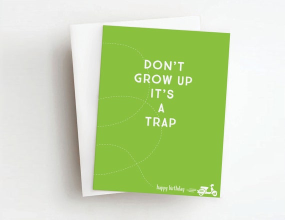 Trap Birthday Card | Etsy
