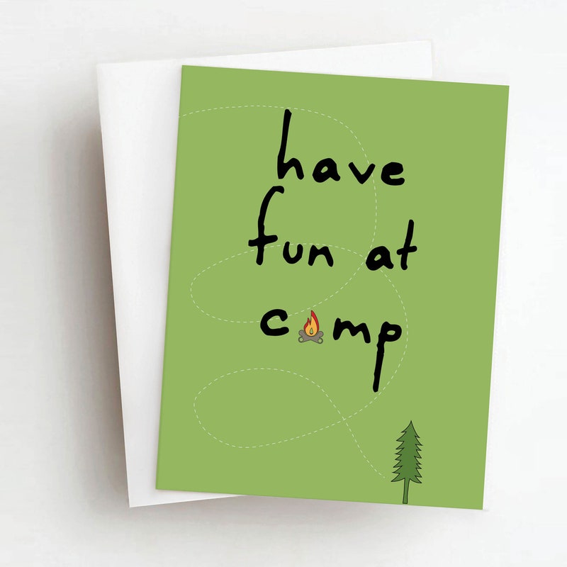 Camping Card - Etsy